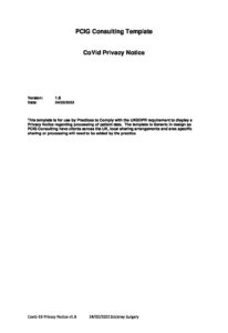 COVID19 Privacy Notice v1.8 – Stickney Surgery